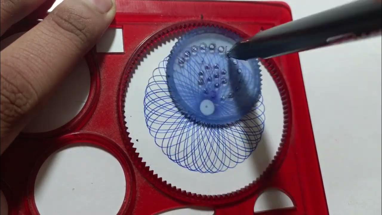 How to Use Spirograph Ruler | Simple Spirograph design Geometric shape | 70's kid Play toy ...