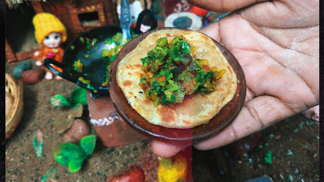 Miniature Chapati With Beans Sabji | Mini Kitchen | Miniature Cooking ...