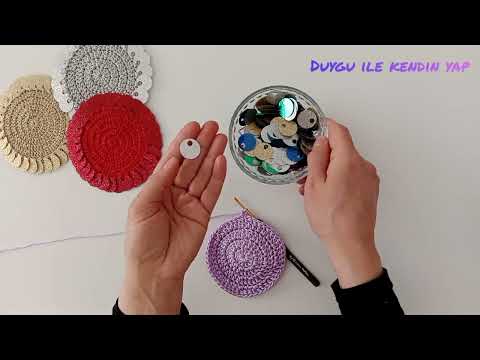 Pullu bardak altlığı yapımı/ pullu sunum peçetesi yapımı #handmade #crochet #kahvesunumu
