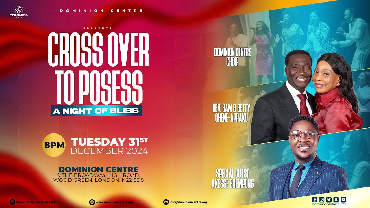 Crossover Service | 31.12.2024 | Dominion Centre Church - YouTube