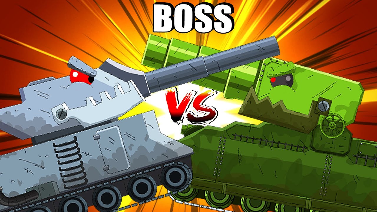 RATTE vs MONSTER TANK /Nina tank cartoon - YouTube