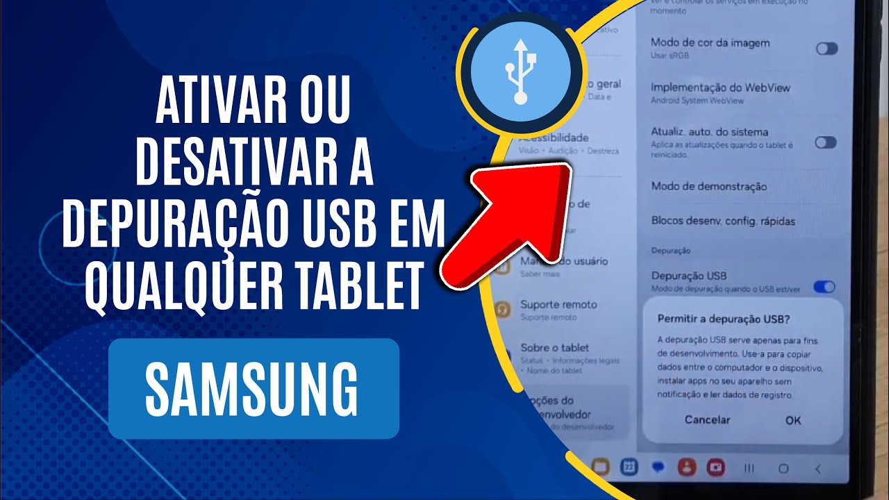 Como ativar ou desativar a depuração USB em qualquer Tablet da Samsung ...