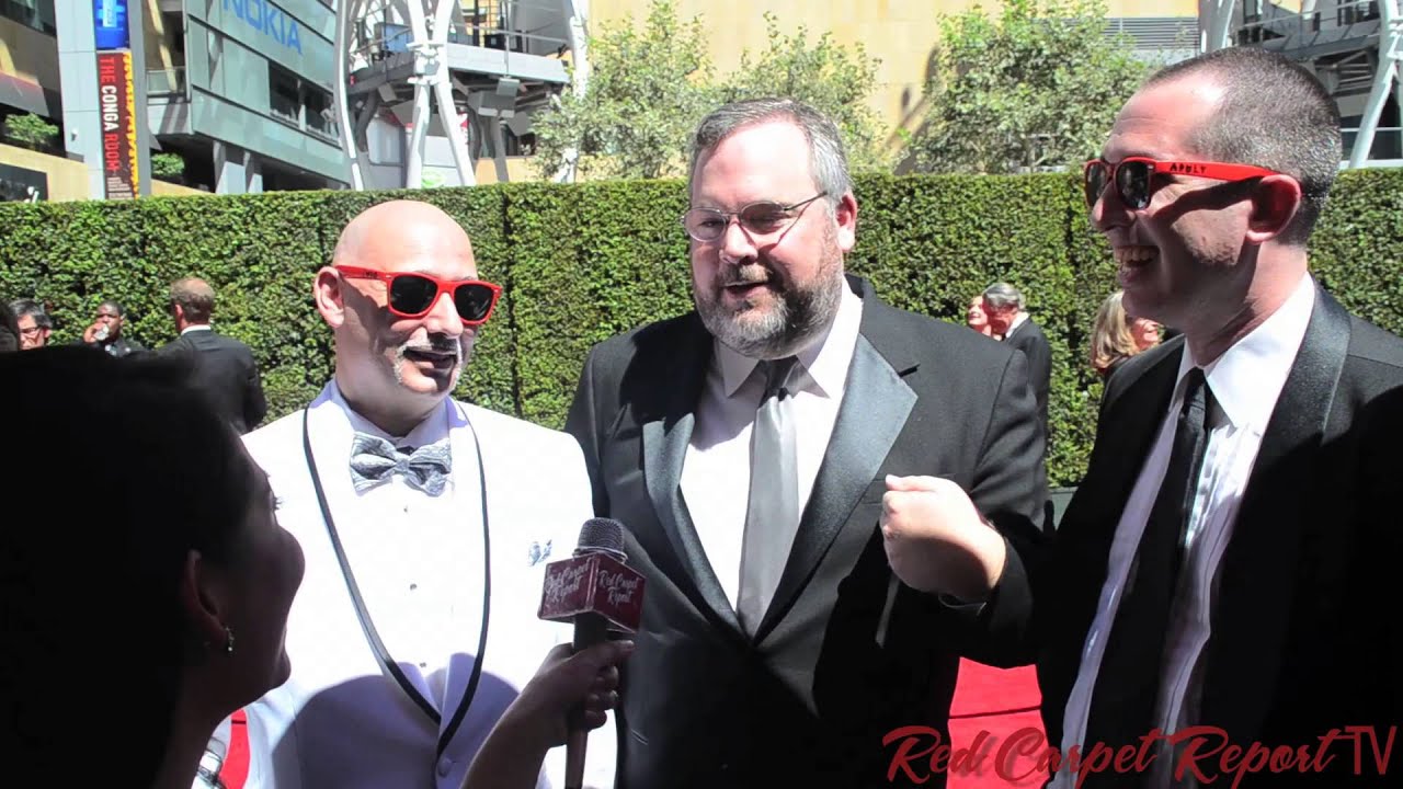 Matt Senreich, Tom Root & Mike Fasolo at the 66th Creative Arts Emmy ...