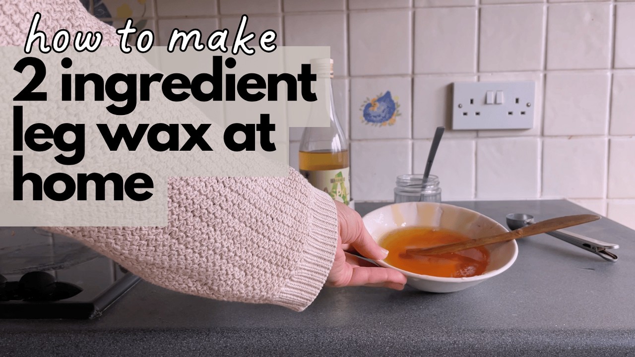 How to make 2 ingredient leg wax at home (without lemon!) - YouTube