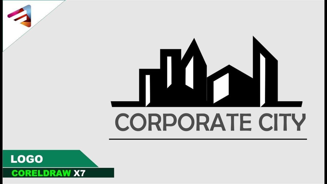 Cara Membuat Logo Perkotaan 4 Dengan Coredraw - YouTube