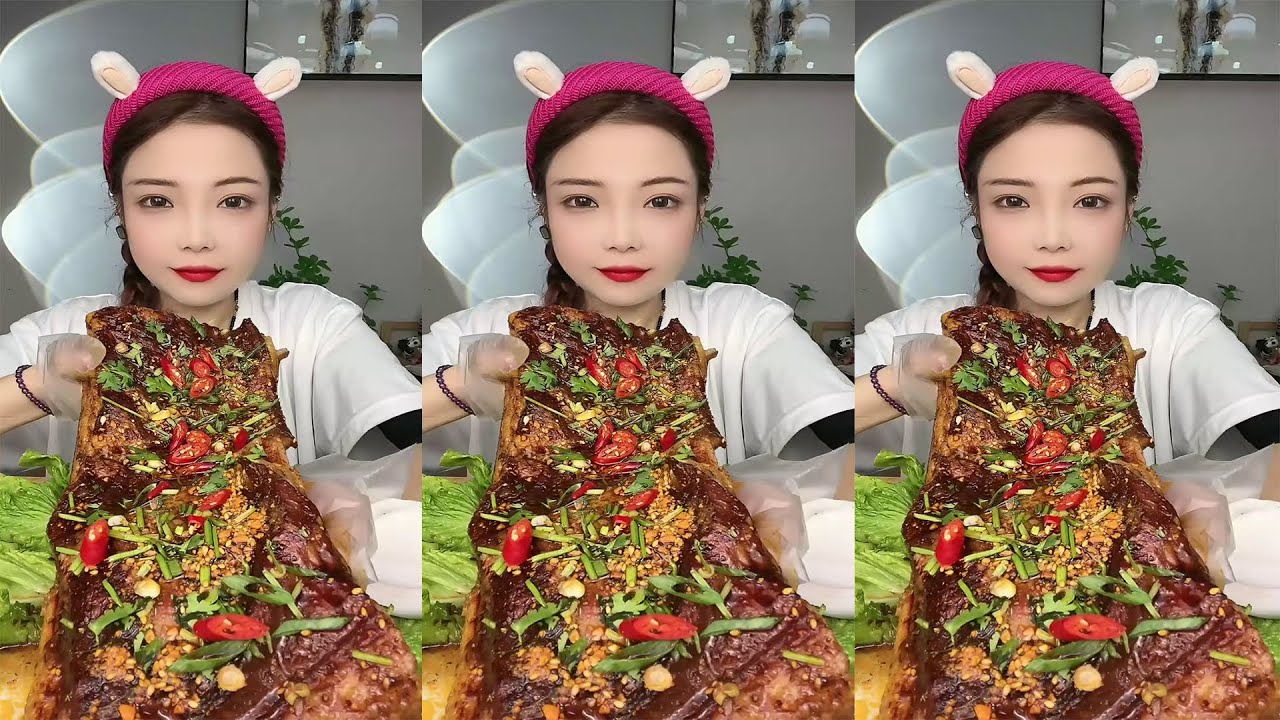 ASMR Mukbang Chinese Food mukbang eat fat meat MEAT MUKBANG FOOD EP10 ...