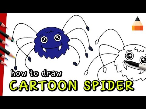 How To Draw Spider | Drawing of Spider | Halloween Drawings For Kids ...