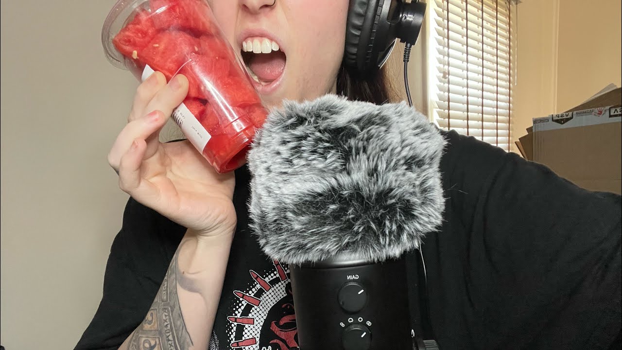 Watermelon ASMR! 💙 - YouTube