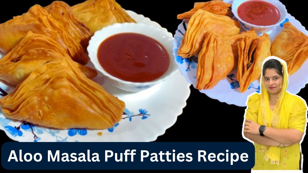 मसाला आलू वाली क्रिस्पी पफ पैटीज़ बनाएं घर पर | Puff Patties Recipe ...