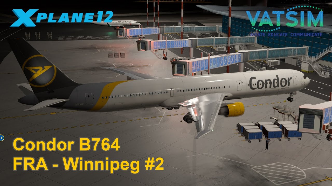 Landing in Winnipeg | Condor Boeing 767-400ER | FRA - YWG | X-Plane 12 - YouTube