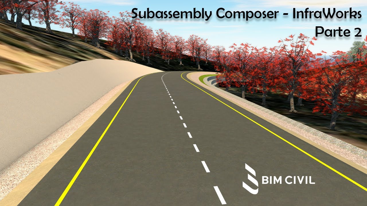 Subassembly Composer - InfraWorks Workflow - Parte 2 - Marcas viales - YouTube