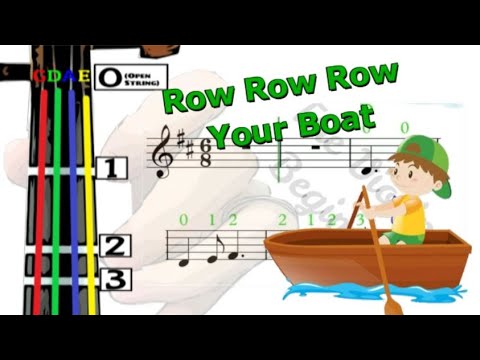 Row Row Row Your Boat | Violin Tutorial | Children Song | 小提琴 | 划船歌 ...