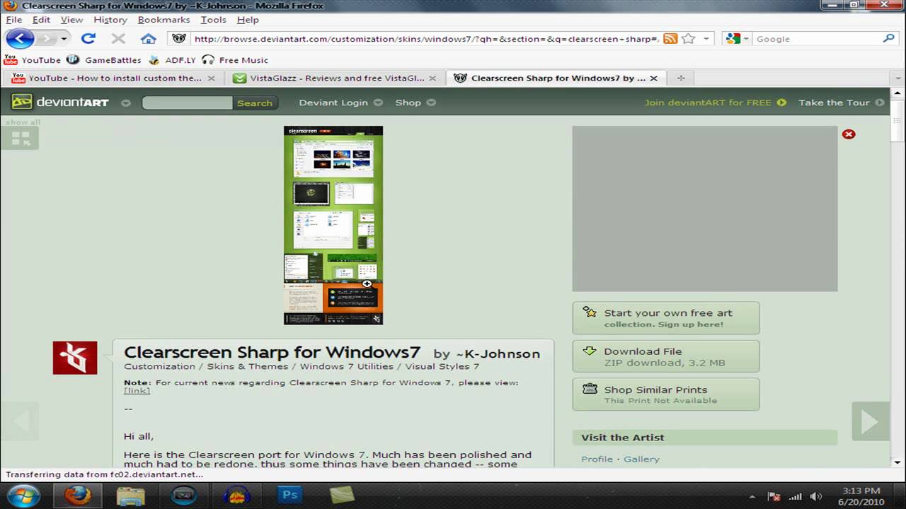 How To Install Custom Themes On Windows 7 - YouTube