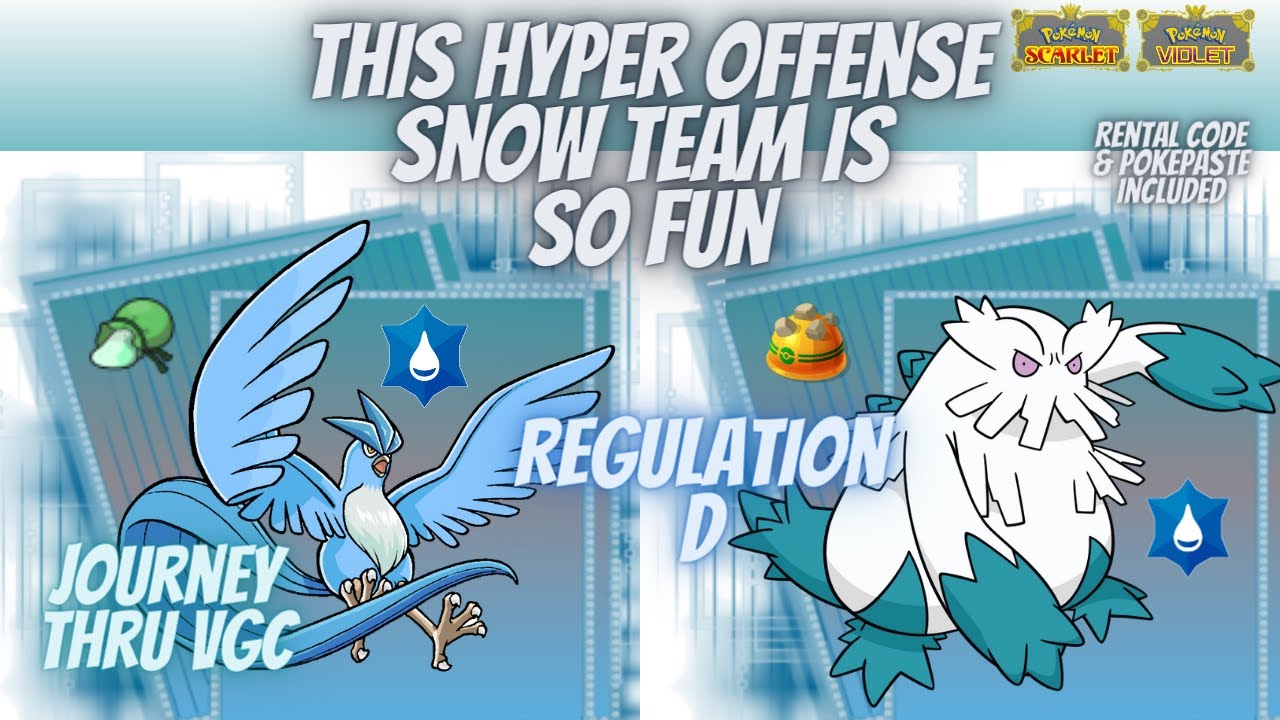 I BUILT the BEST SNOW TEAM in REGULATION D (Pokemon Scarlet & Violet ...