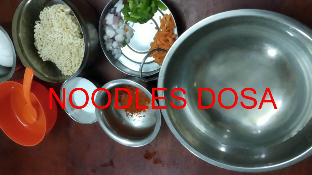 Yipee dosa | noodles dosa | simple evening snack - YouTube