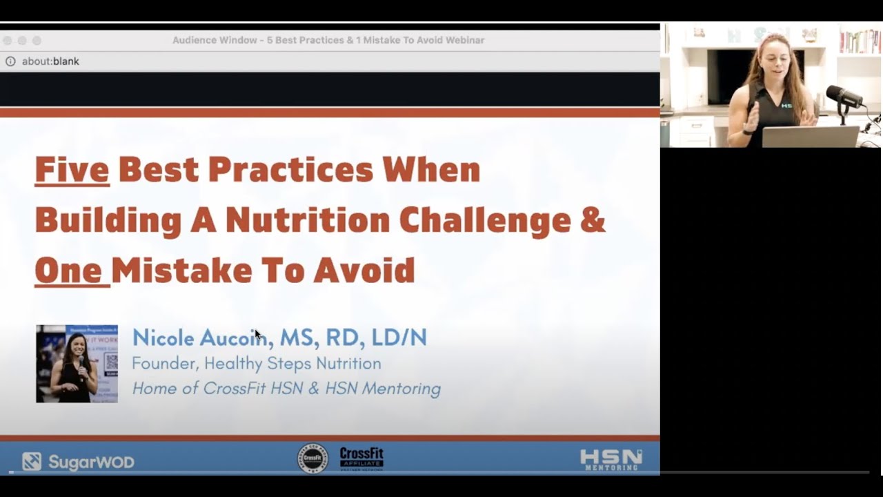 5 Best Practices When Building A Nutrition Challenge Webinar - YouTube