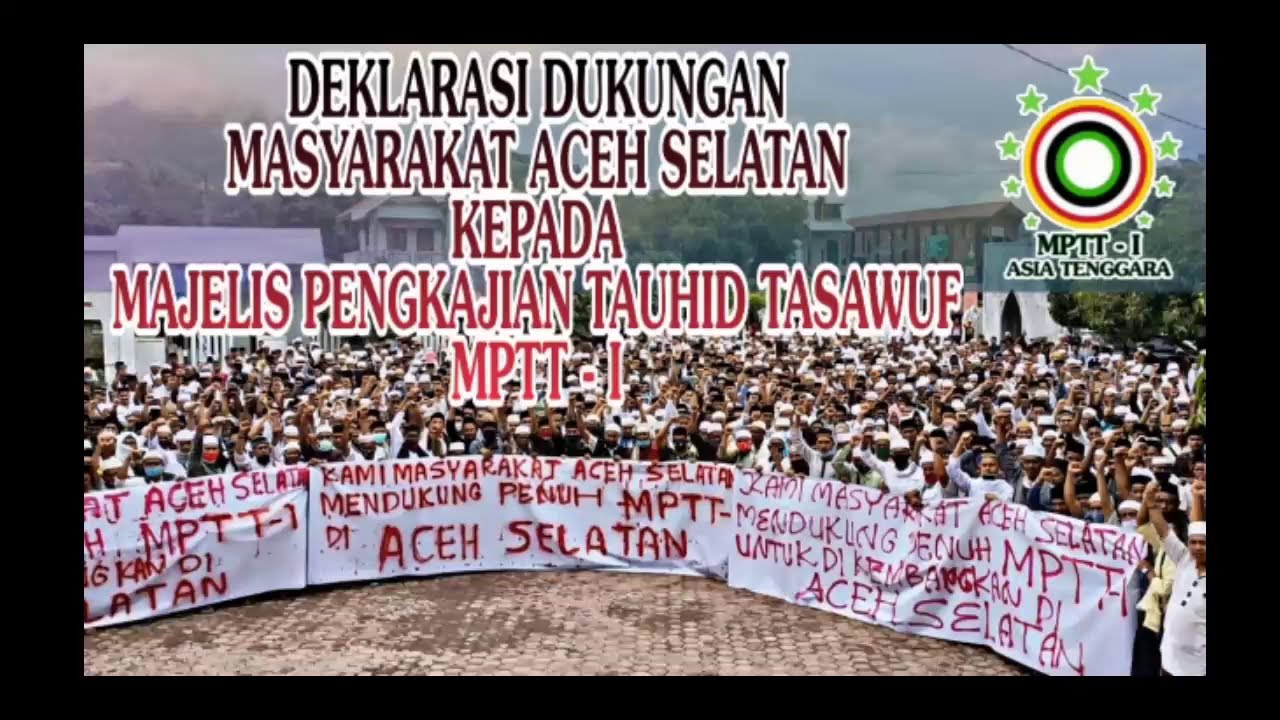 Deklarasi Dukungan Masyarakat Aceh Selatan Kepada Majelis Pengkajian ...