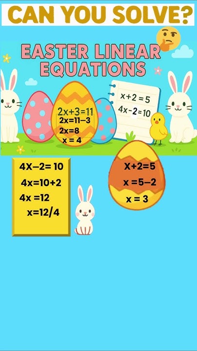 🥚🐰Crack the Easter Egg Linear Equations in One Variable grade 6 & up # ...