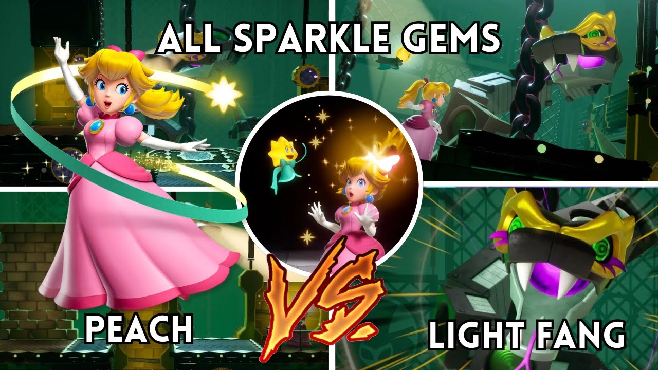 Princess Peach Showtime 🍑: How to Beat Darkle Light Fang Boss? 🐍 ALL ...