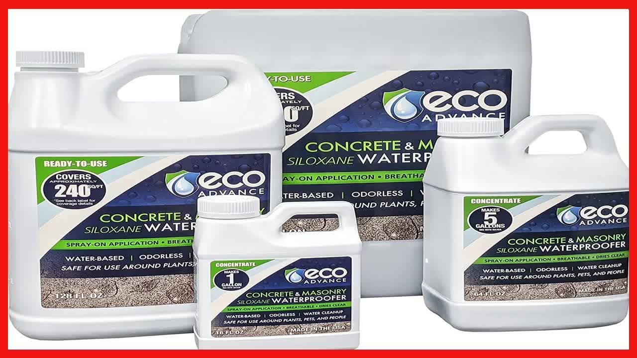 Eco Advance Concrete/Masonry Siloxane Waterproofer - 1 Gallon - YouTube