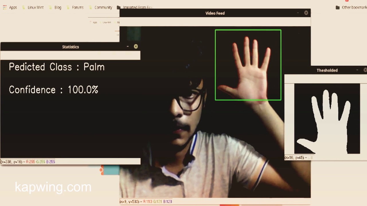 Hand Gesture Recognition Demo - YouTube