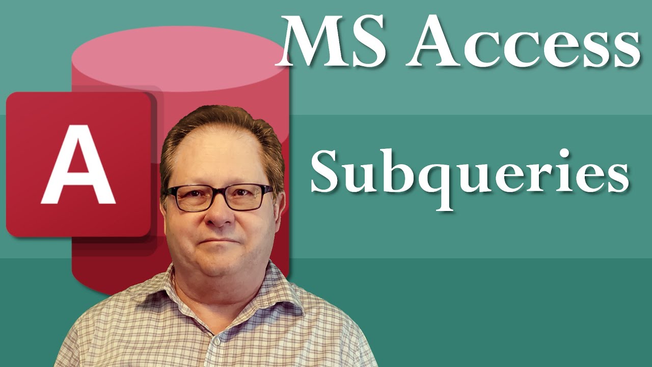 Microsoft Access Subqueries Youtube