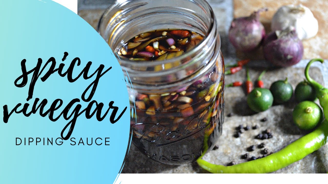 sawsawan / spicy vinegar /how to make dipping sauce - YouTube