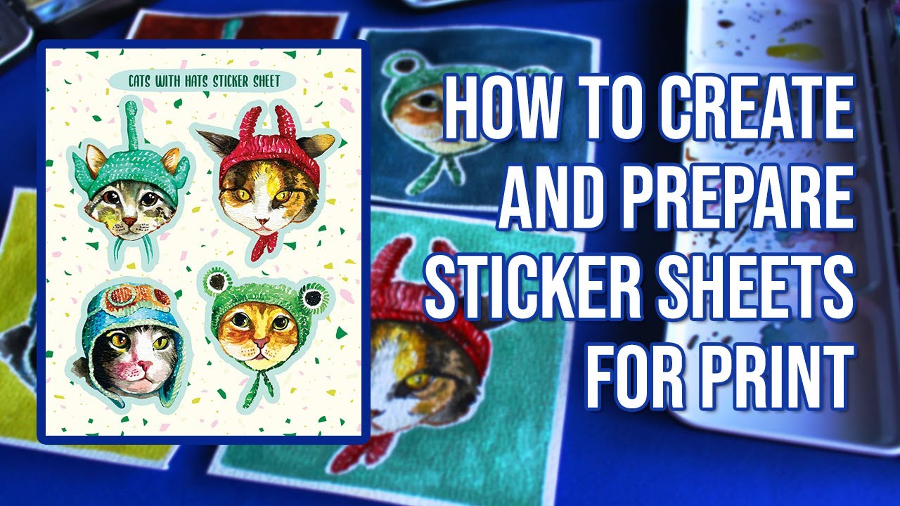 HOW TO CREATE AND EDIT STICKER SHEETS FOR PRINT - YouTube