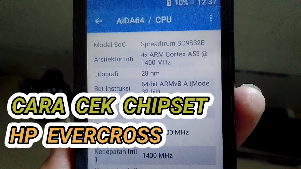 Cara Cek Chipset Pada Hp Evercross - YouTube