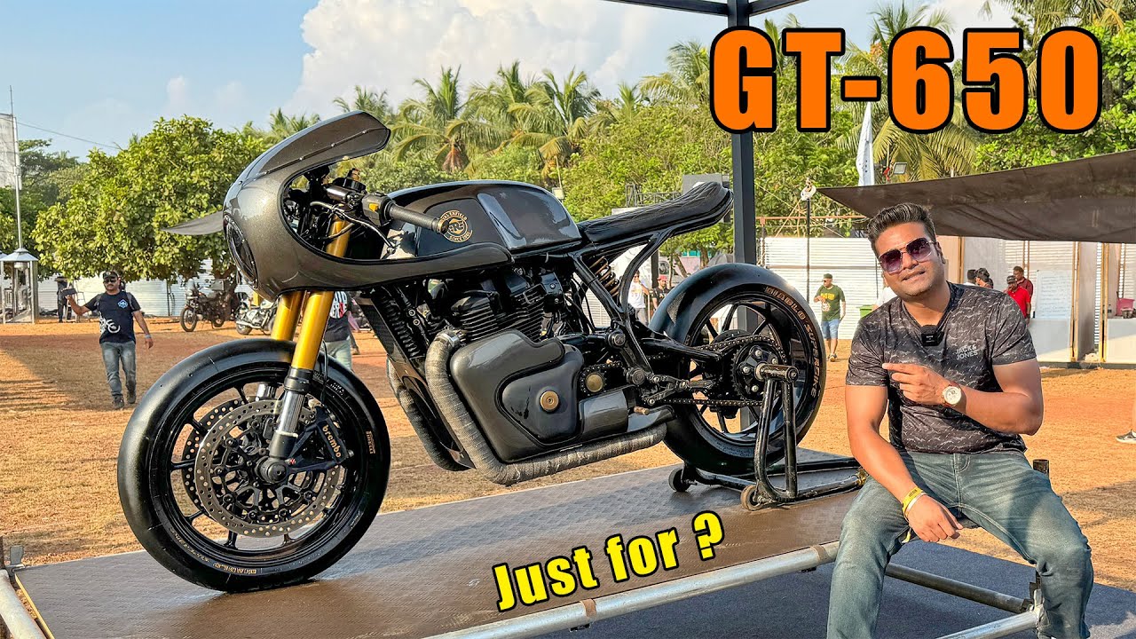 Royal Enfield GT 650 Modification Like Track Bike or Just a Cafe Racer ...