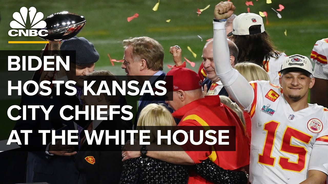 Biden hosts the Kansas City Chiefs team to celebrate their Super Bowl ...