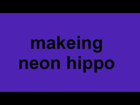 Makeinh neon hippo in adopt me #adoptme #roblox #neons #hippo - YouTube