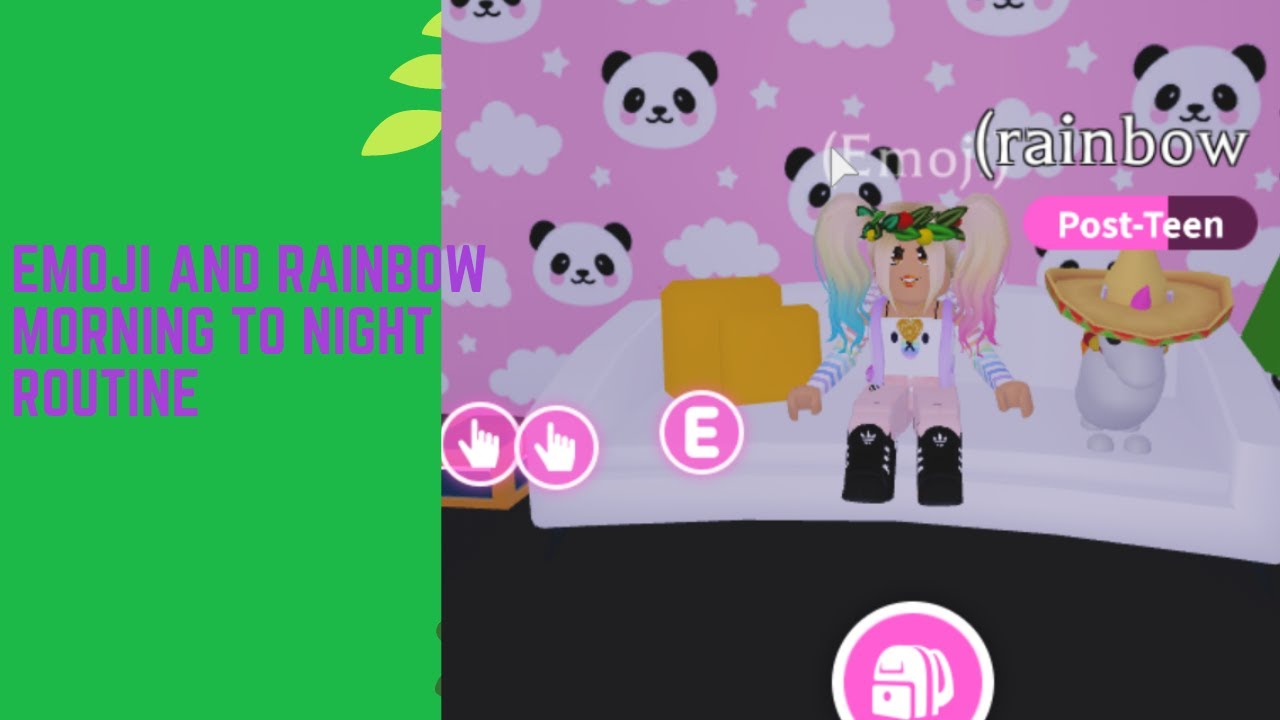 EMOJI AND RAINBOW MORNING TO NIGHT ROUTINE - YouTube