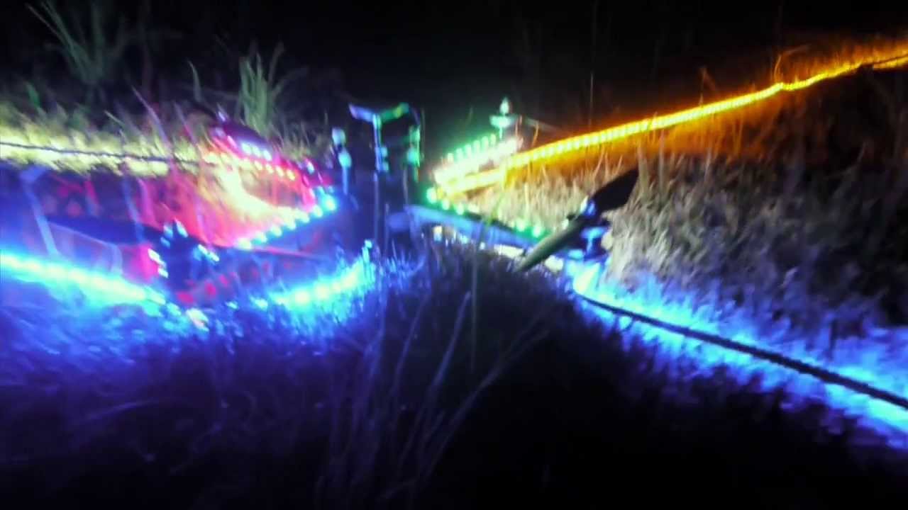 Quadcopter LED Streamers - YouTube