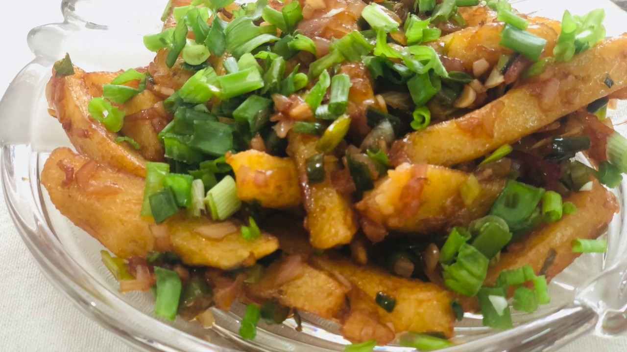 Simple steps to make Chinese style Shanghai Potato - YouTube
