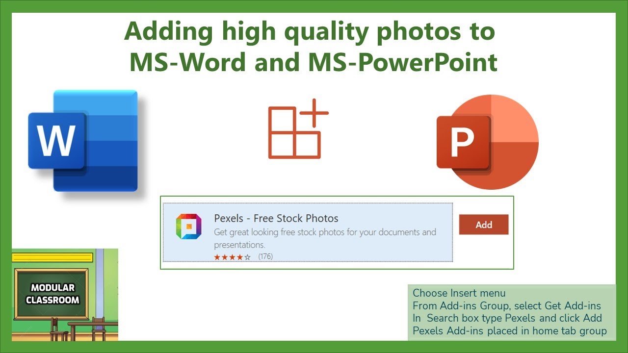 Adding high quality photos to MS-Word and MS-PowerPoint - YouTube
