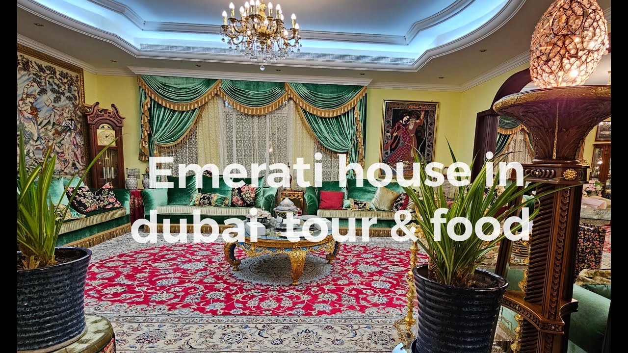 Emerati House in Dubai tour & food | Emerati house in dubai | Emirati ...