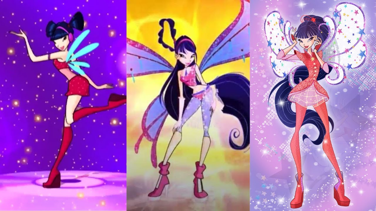 Winx Club : Musa All Transformations - YouTube