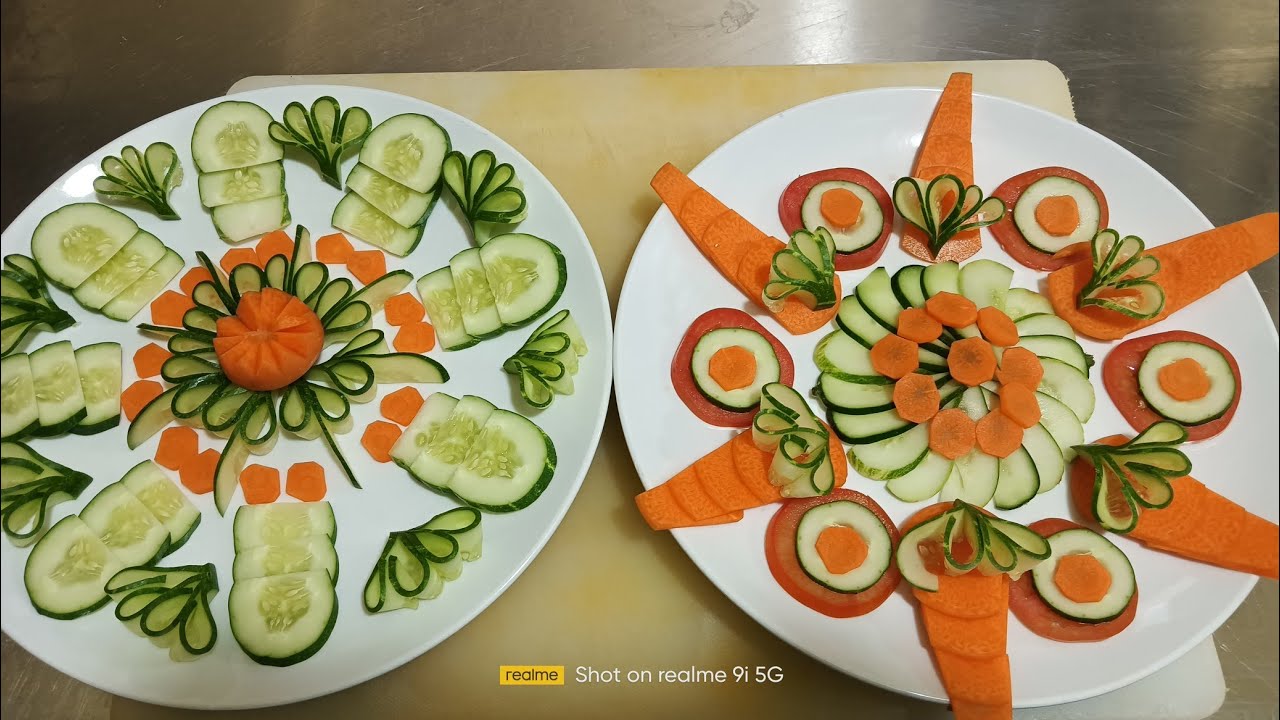 super plate salad decoration & garnishing part 232 ...