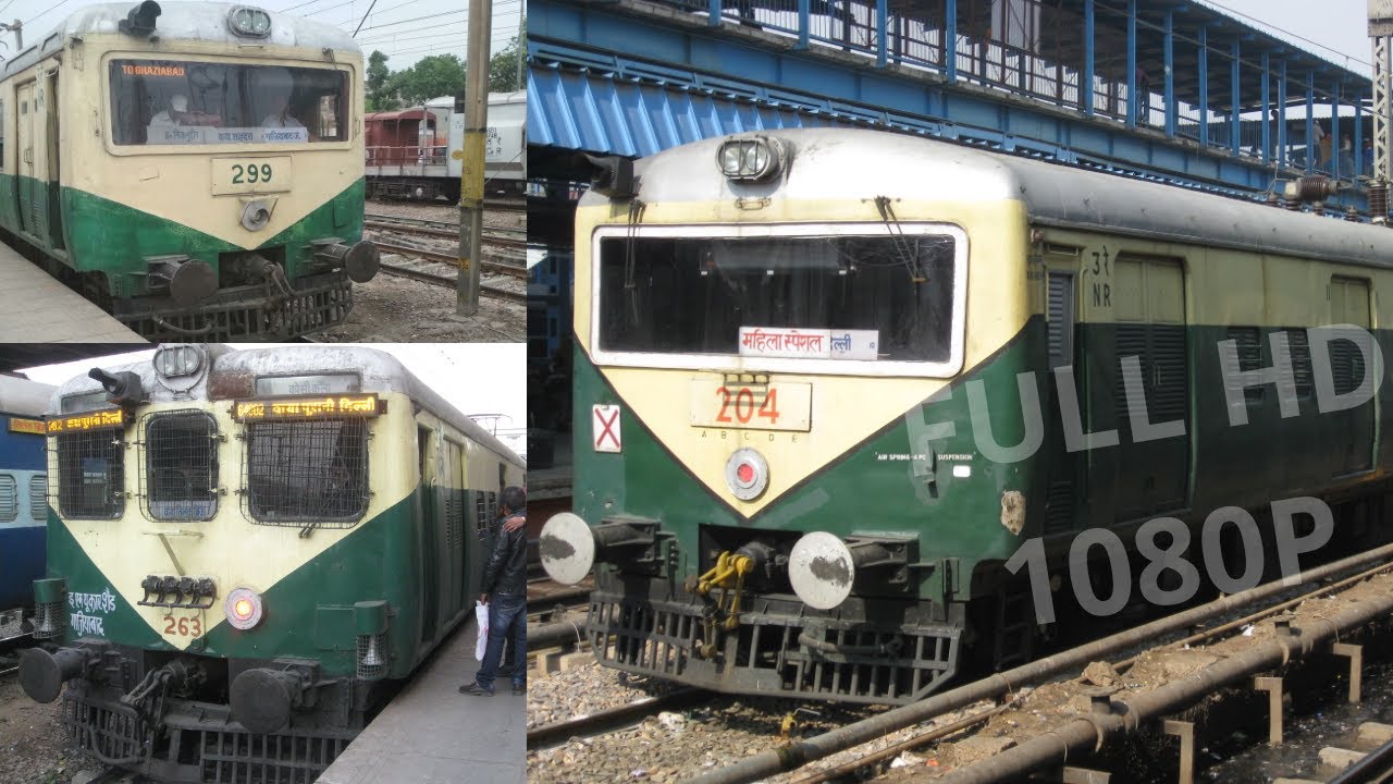 EMU Train arrived at New Delhi Railway Station from Ghaziabad Junction ...