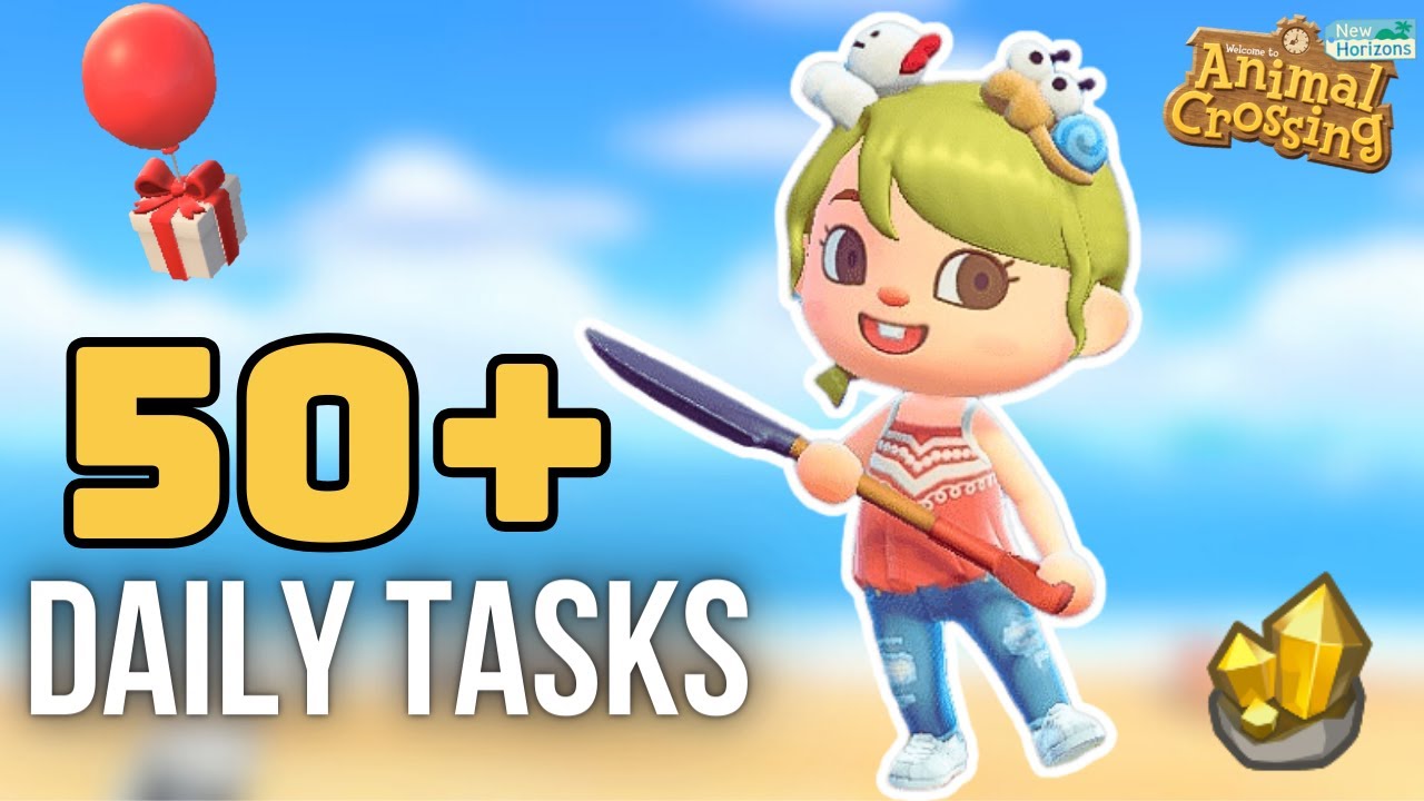 50 Things To Do Daily in Animal Crossing New Horizons - YouTube