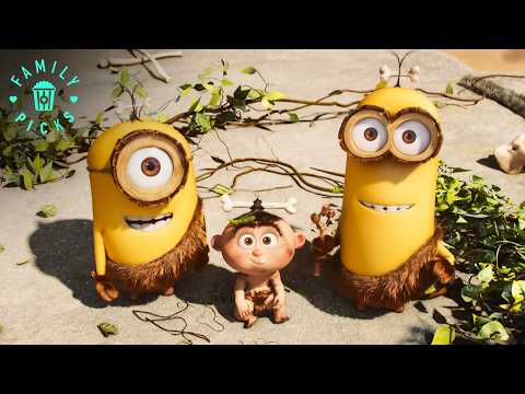 Two Minions Try to Babysit a Prehistoric Toddler | Minions Mini-Movie