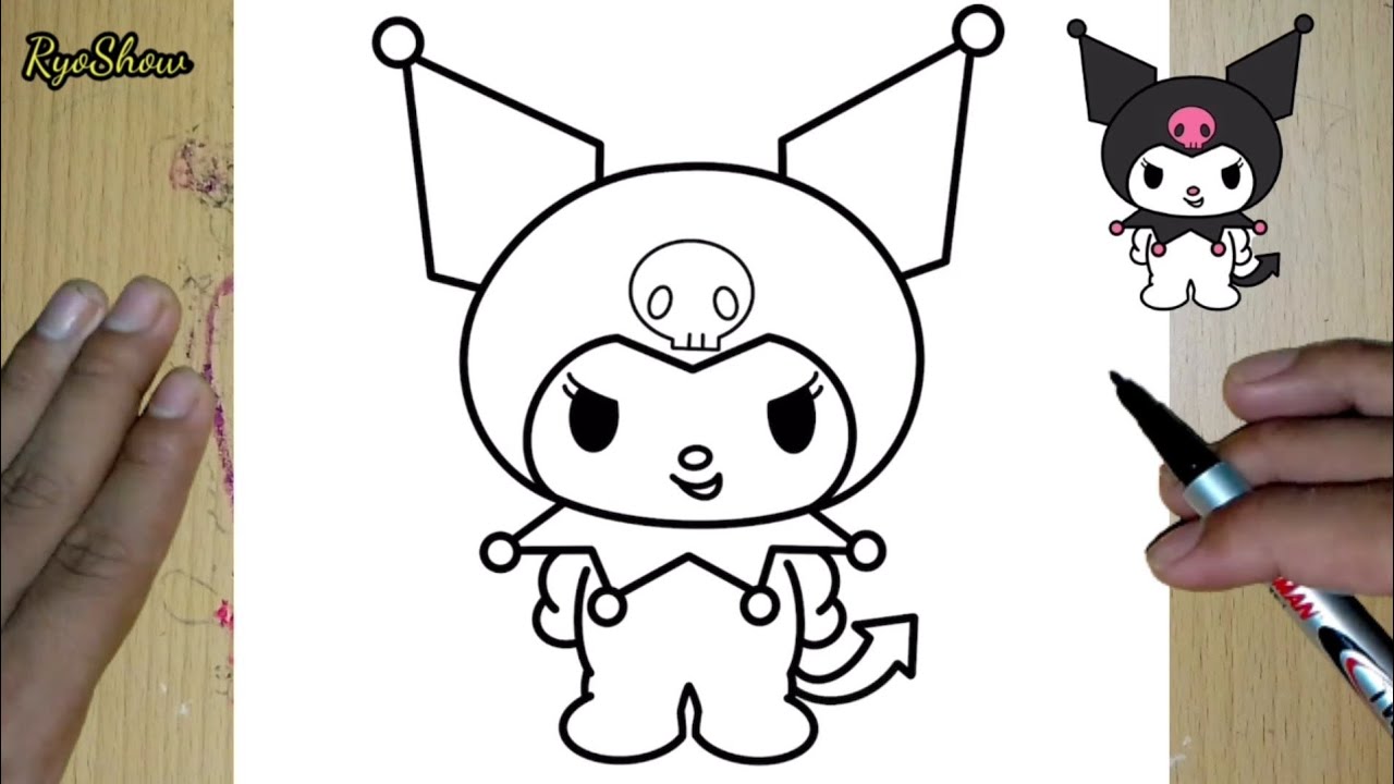 How to draw Kuromi | Sanrio | Drawing Tutorial - YouTube