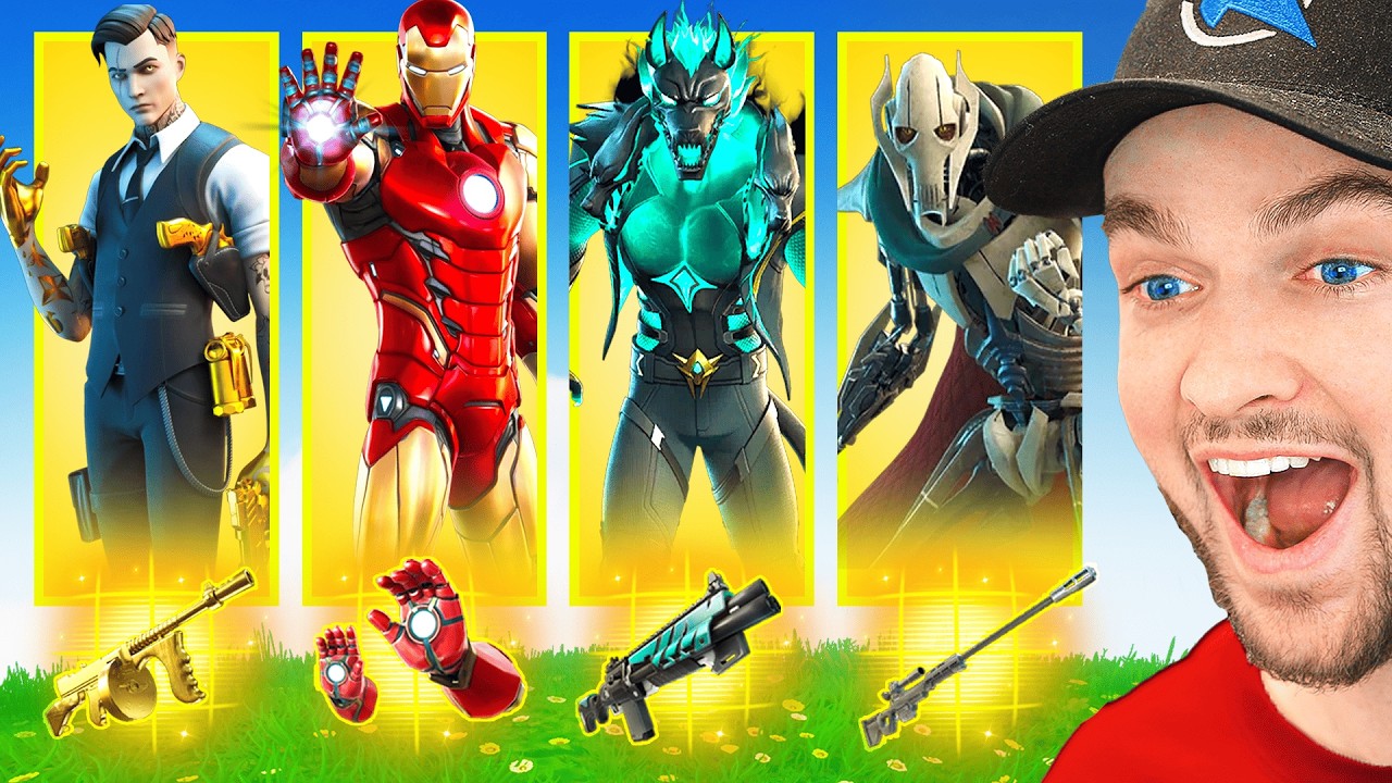 Evolution of *ALL* Fortnite Bosses & Mythic Weapons! - YouTube