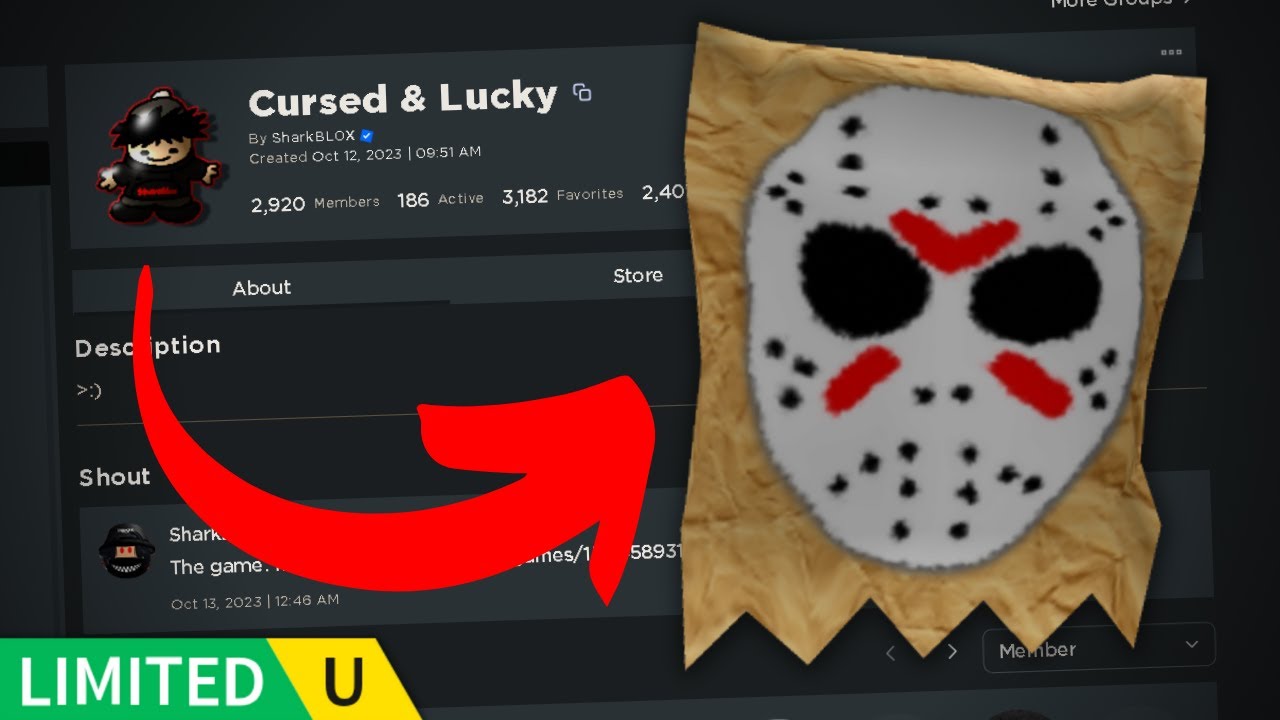 SHARKBLOX LIMITED UGC?! How to get the DIY HOCKEY MASK on ROBLOX! - YouTube