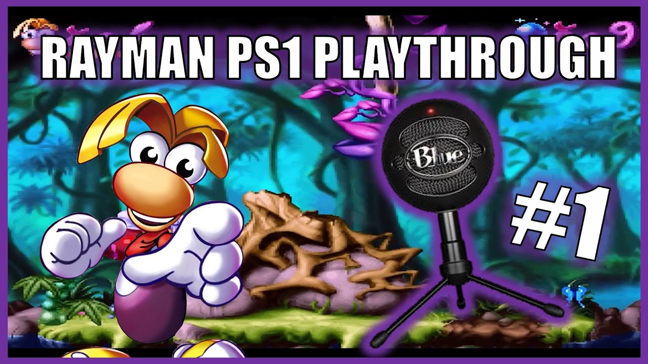 Lets Play Rayman PS1 | Part 1 | Pink Plant Woods - YouTube