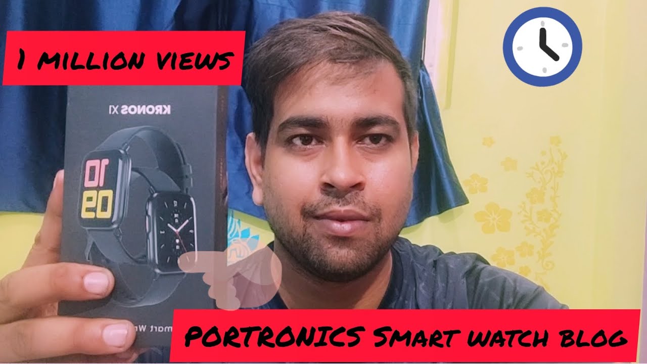 PORTRONICS //Smart wrist watch review₹ kronosx1 #portronic # ...