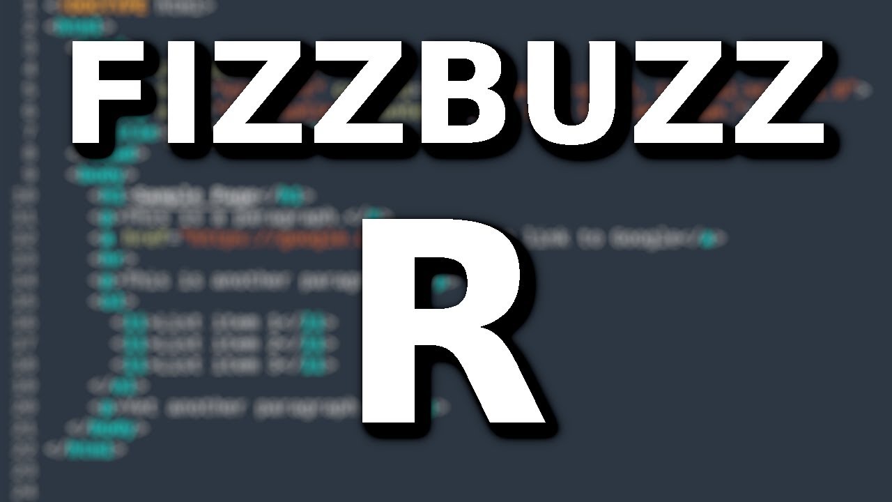 10 Day Fizzbuzz Challenge - Part 9 R - YouTube