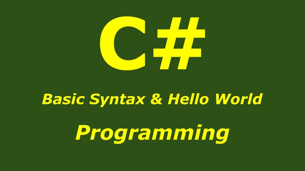 C Basic Syntax And Hello World Program Freecodecamp Youtube 7757