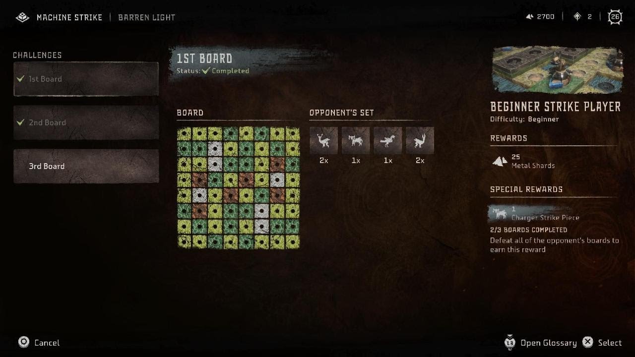 Barren Light Machine Strike 3rd board Horizon Forbidden West ...
